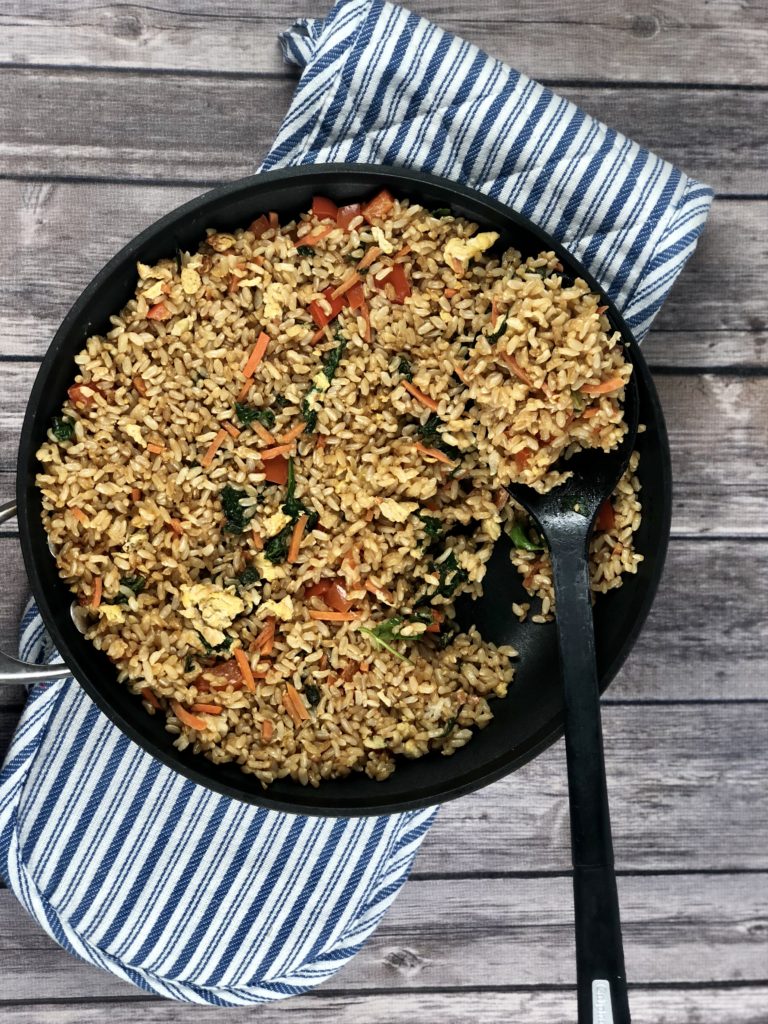 Vegetable Fried Rice | low FODMAP foods | Fit Fab FODMAP
